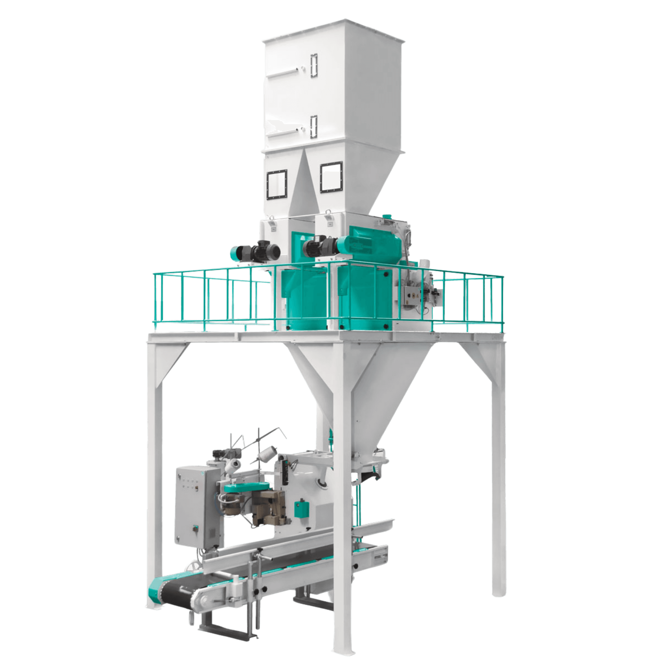 Double Weighing Single Station Bran Packaging Machine 15/50 Kg ...